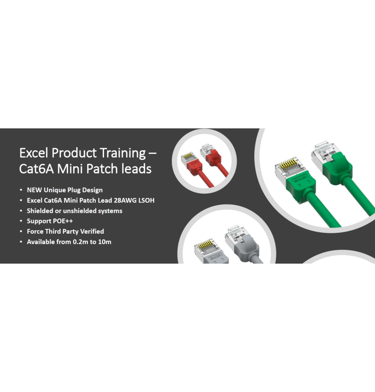 Mini Patch Lead UTP Cat.6A